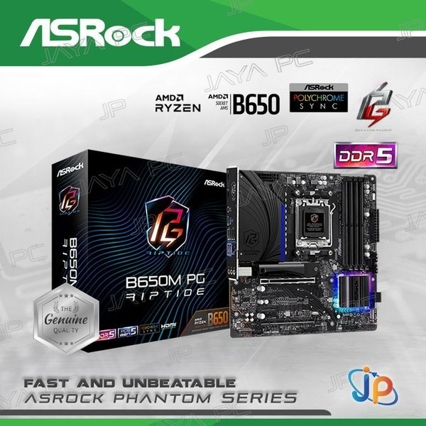 Jual Bebas Ongkir MB Motherboard ASROCK B650M PG Riptide - Mainboard Mobo | Shopee Indonesia