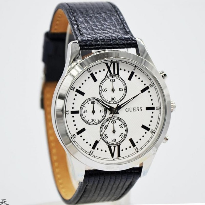 Jual New Jam Tangan Pria Guess W0876G4 Leather Kulit Original Murah ...