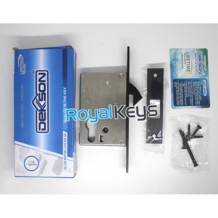 Jual Mortise Lock Sliding Dekkson MTS SLD DL 85100 Hitam Body Kunci ...