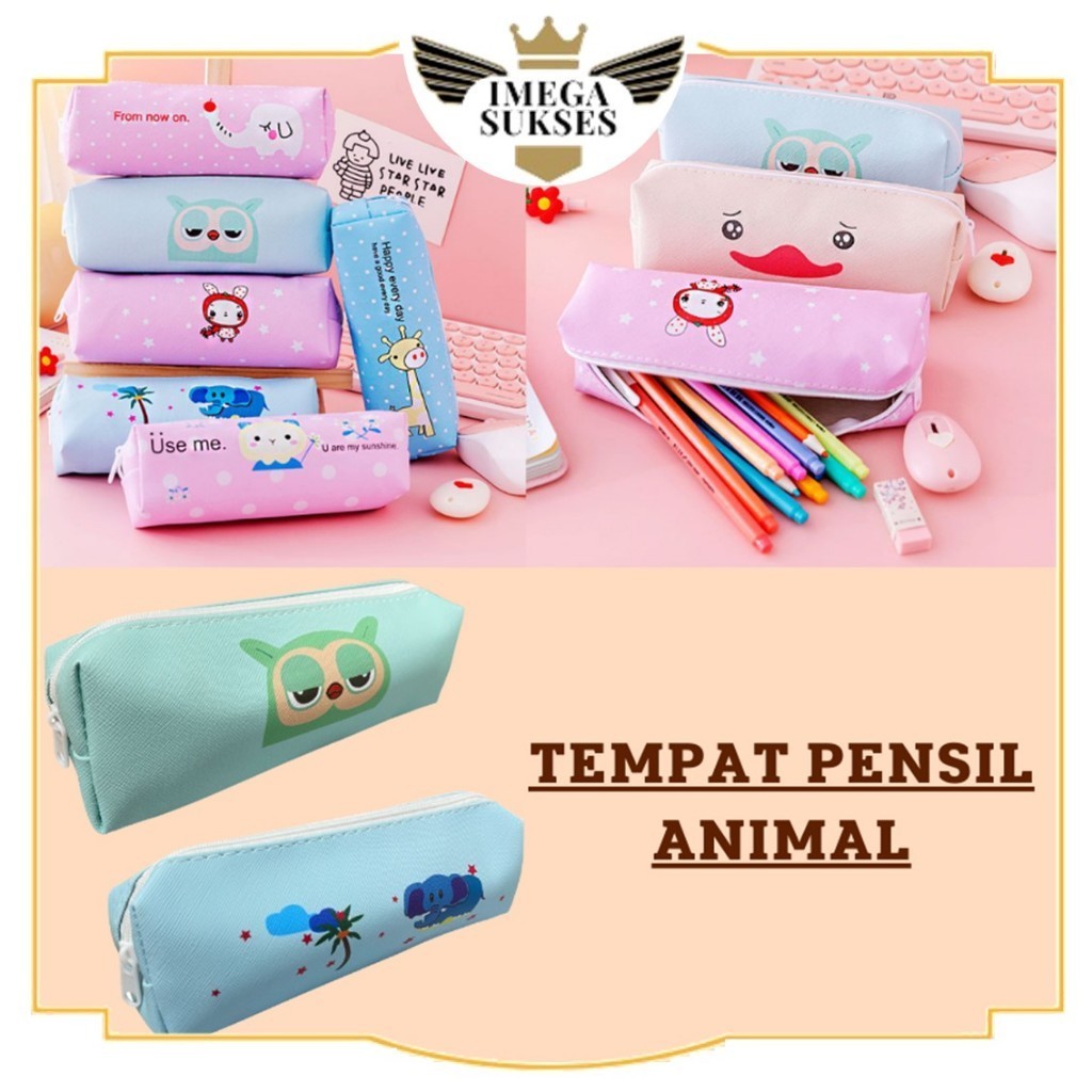 Jual PHG - Kotak Pensil Serbaguna Motif Animal Dompet pouch Tempat ...