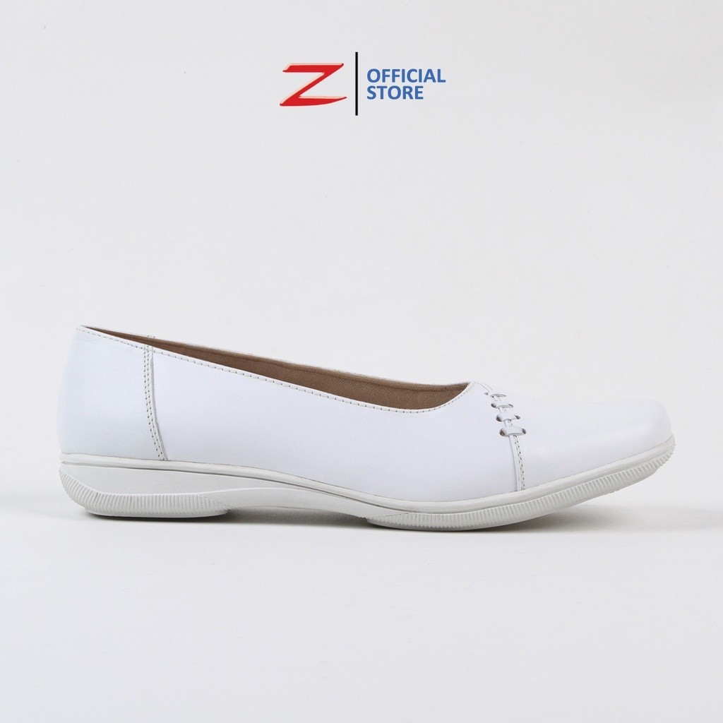 Jual Zeintin - Sepatu Kulit Wanita Pantofel Wanita Putih Sepatu Formal ...