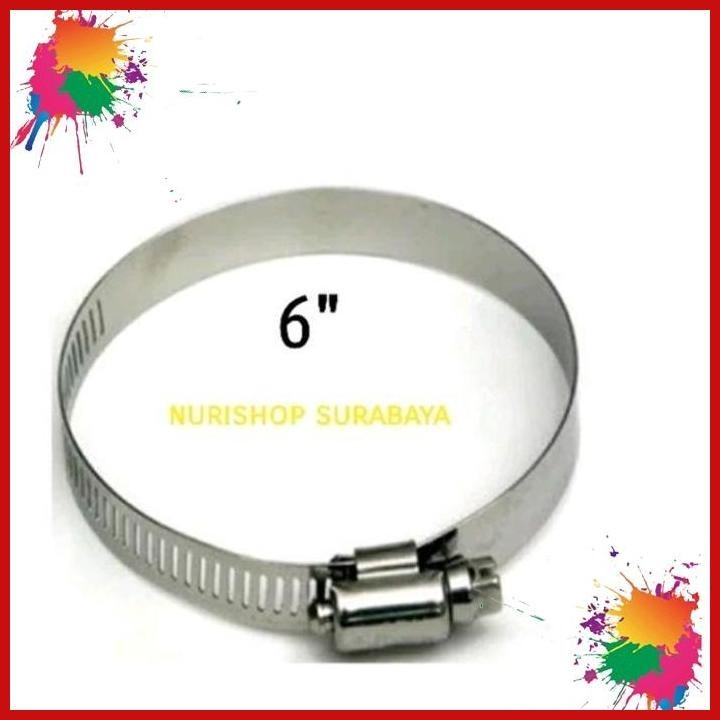 Jual klem selang/ klem pipa/ klem bulat/ hose clamp/ klem cincin 6 ...