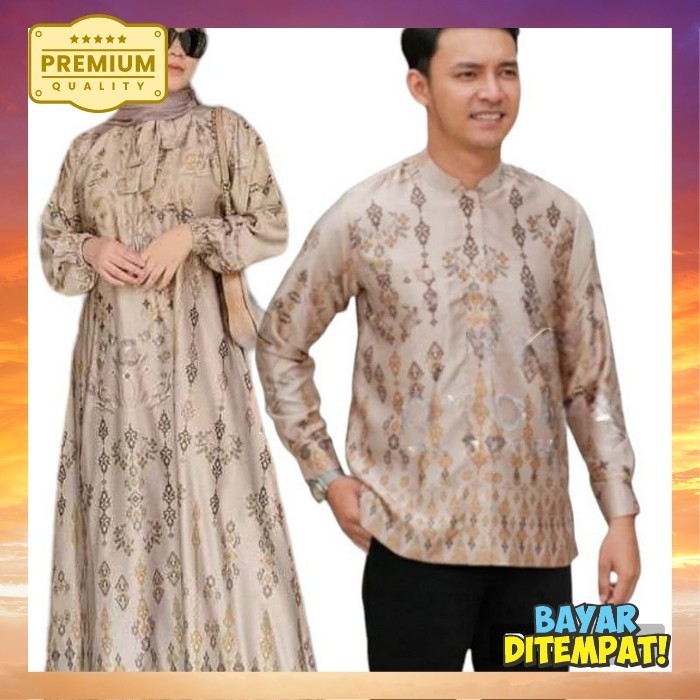 Jual Gsmis Lebaran Simpel Gamia Mewah Couple Pesta Baju Bridesmide Cople Modern Copel Pakaian ...