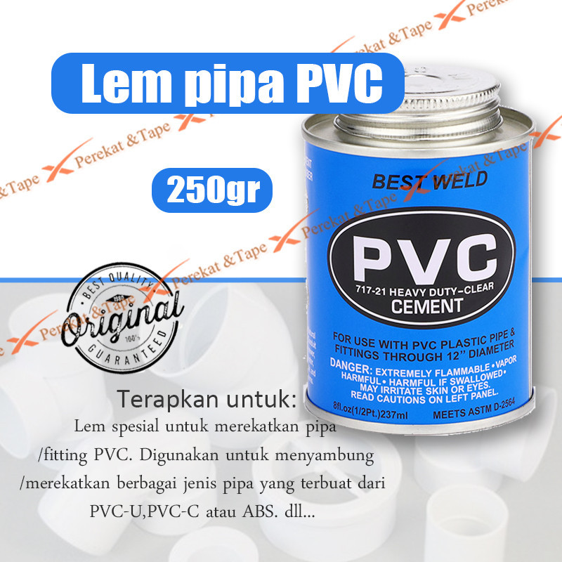 Jual Lem Pipa PVC Kaleng 250gr / Lem paralon / Lem PVC Isarplas Barrel ...