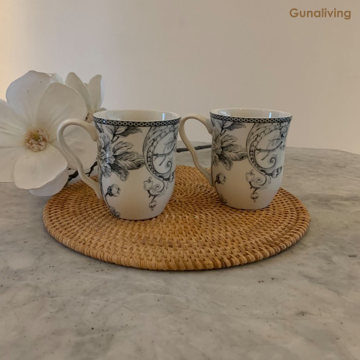 Jual Set Gelas Mug Sango Adelaide Grey isi (2) | Shopee Indonesia
