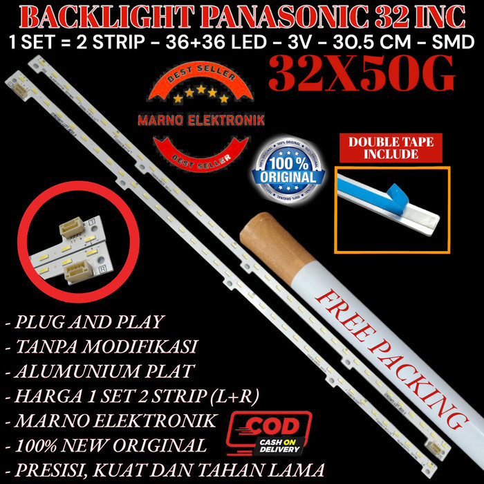 Jual Backlight Tv Led Panasonic 32 Inc 32X50 32X50G Smd Lampu Bl Original Best | Shopee Indonesia
