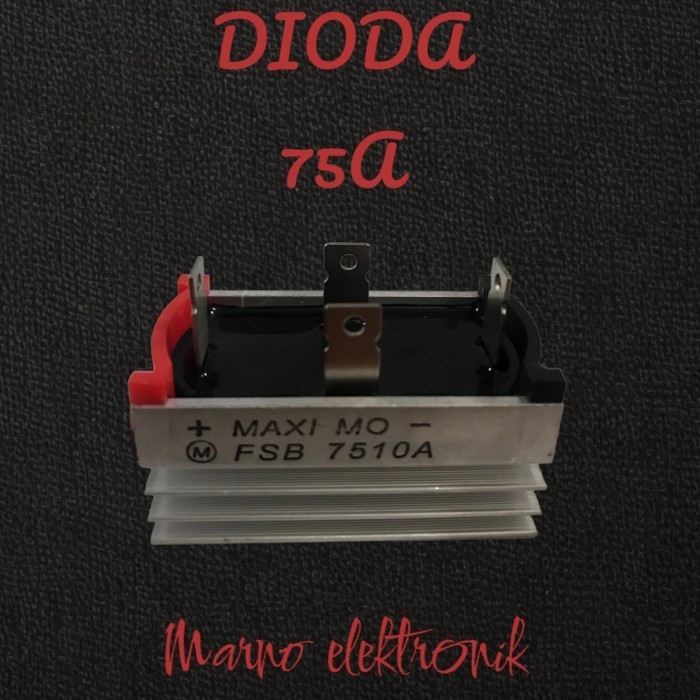 Jual Dioda Bridge 75A Plus Heatsink Pendinggin Diode Kotak 75 Amper ...