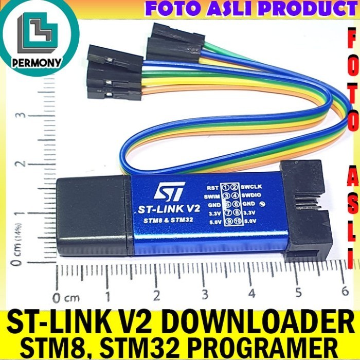 Jual St Link V2 Stlink Stm8 St32 Downloader Programing Usb Best Shopee Indonesia