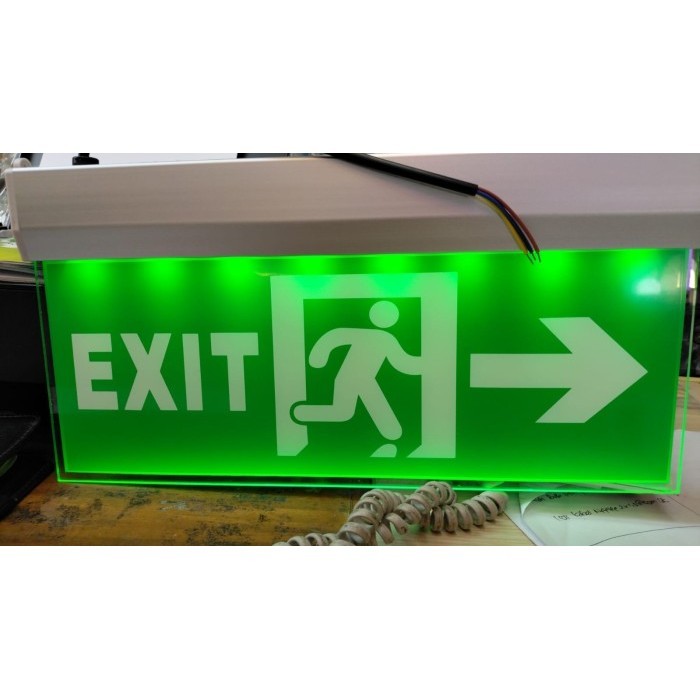 Jual Lampu exit led arcylic / lampu darurat / emergency exit / lampu ...
