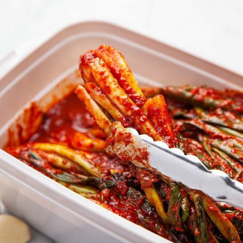 Jual Kimchi Daun Bawang / Pa Kimchi 500G Makanan Korea Halal Kimchi ...