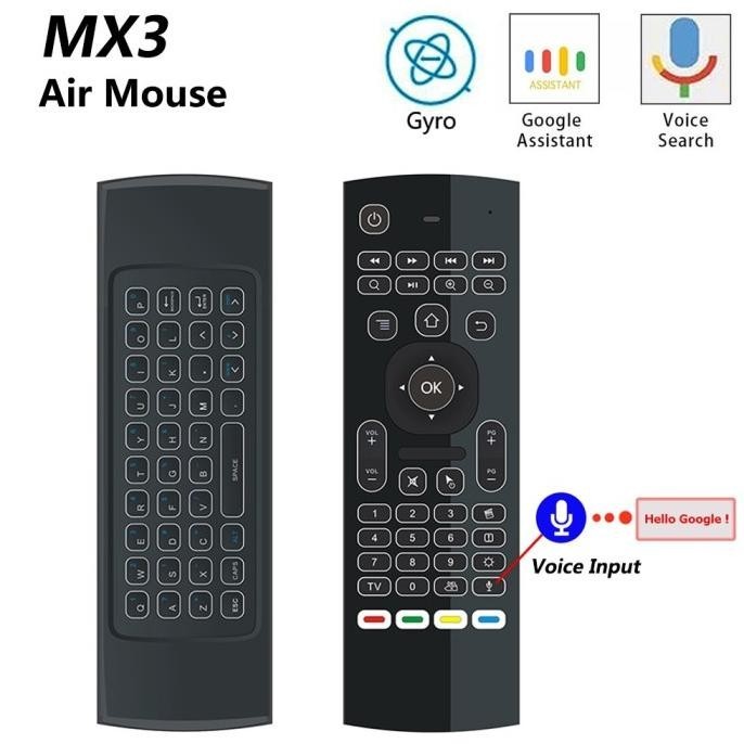 Jual Fly Air Mouse Wireless And QWERTY Keyboard Mini MX3 | Shopee Indonesia