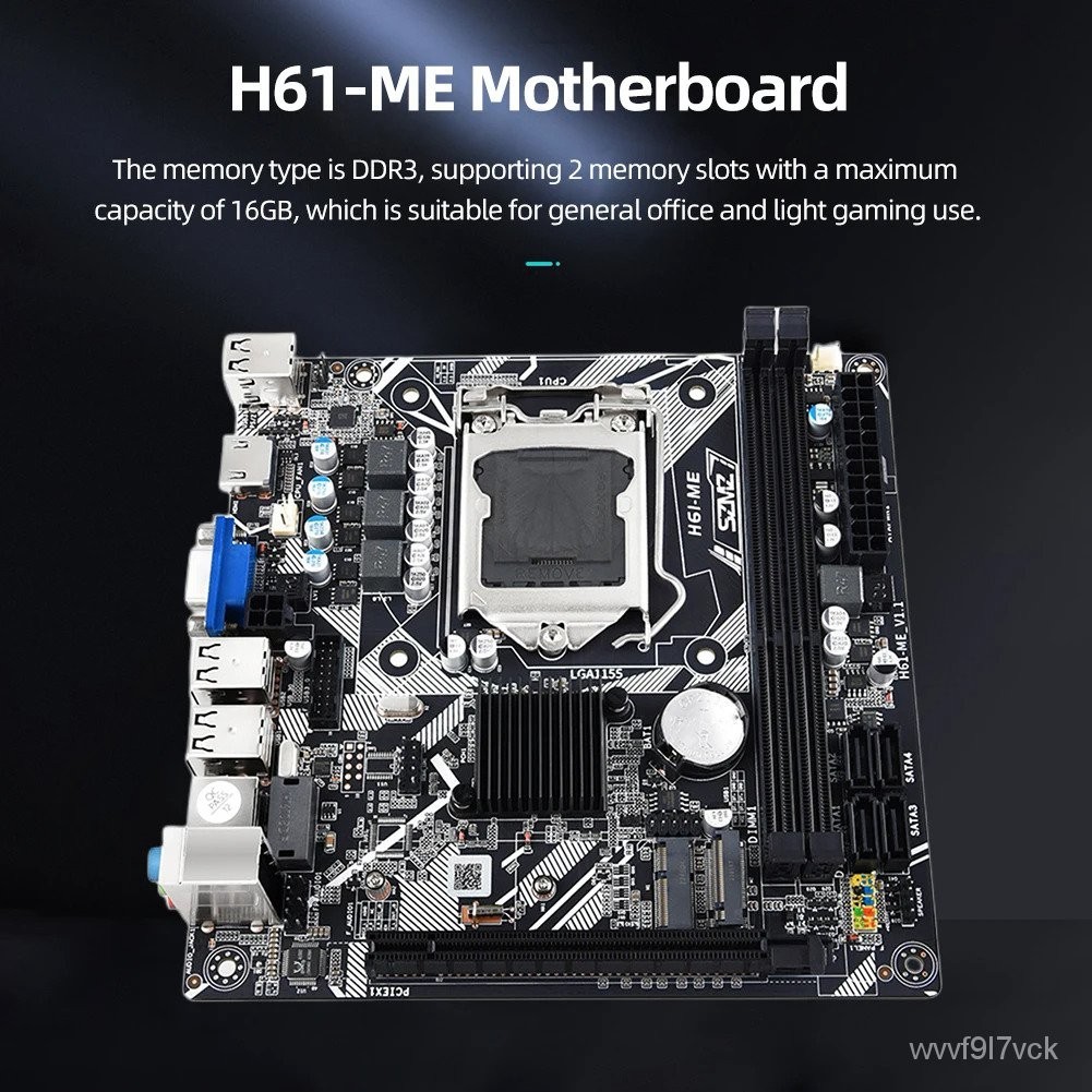 Jual H61-ME Mini ITX Motherboard LGA 1155 Mendukung NVME M.2 Port ...