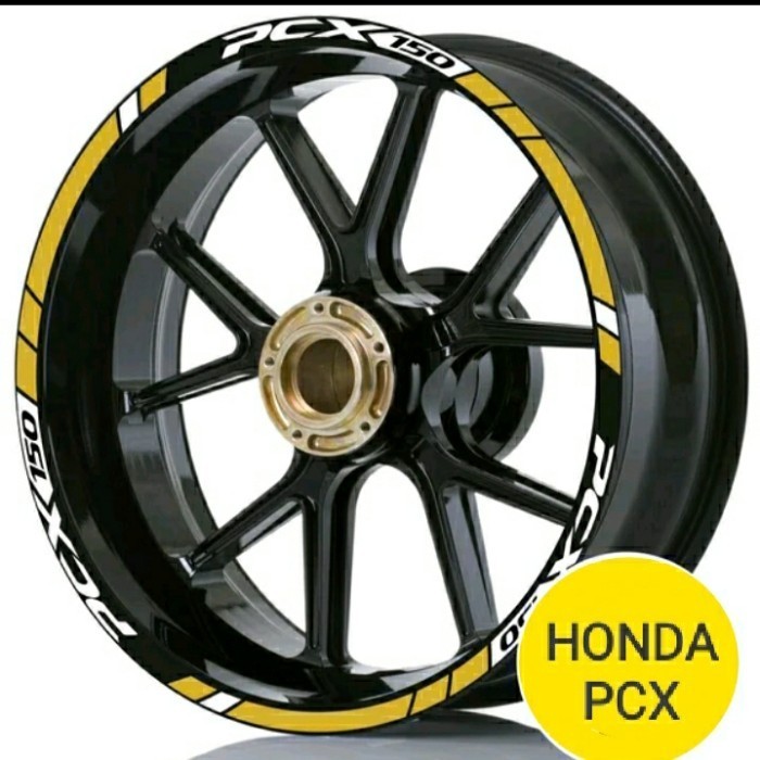 Jual STICKER VELG CUTTING STICKER WHITE GOLD | Shopee Indonesia