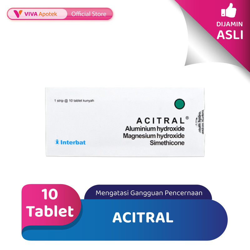 Jual Acitral untuk Mengatasi Gangguan Pencernaan (10 Tablet) | Shopee ...