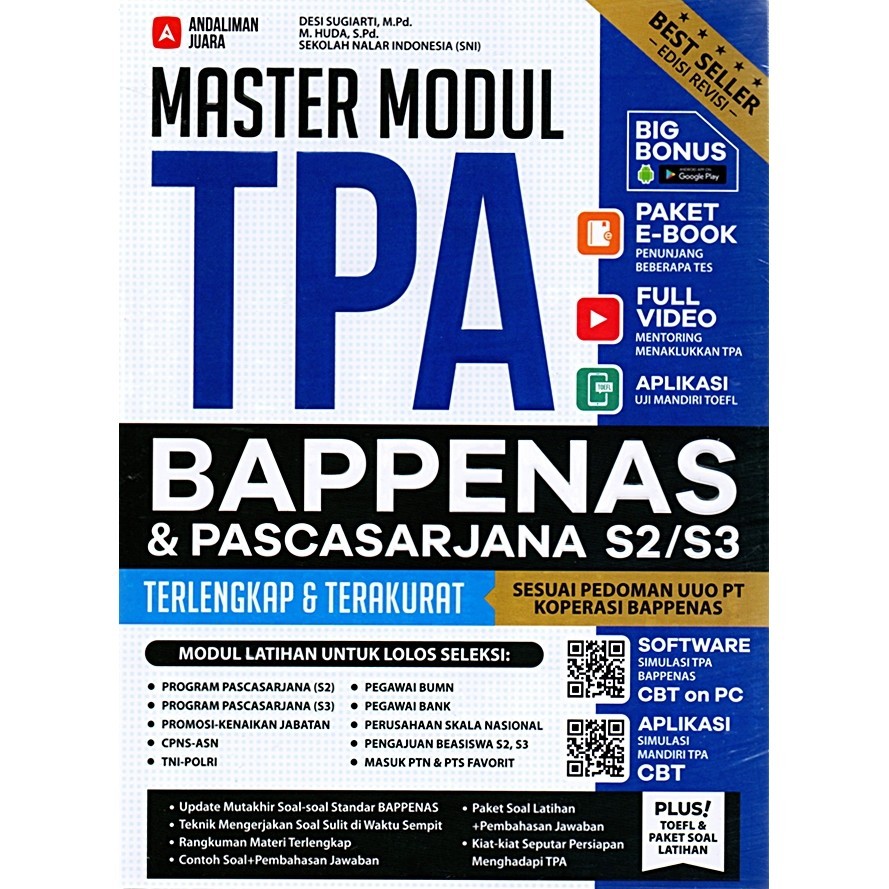 Jual New Master Modul Tpa Bappenas & Pascasarjana S2/S3 Terlengka | Shopee Indonesia
