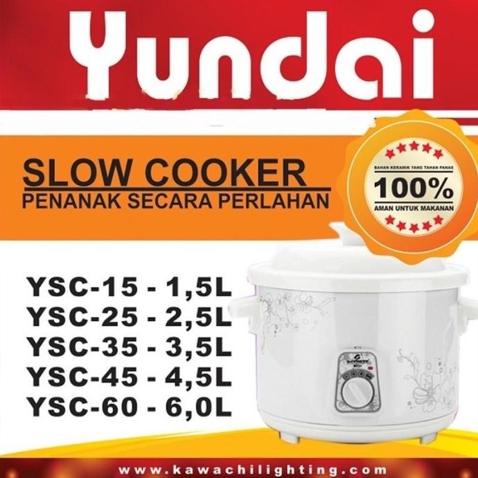 Jual Slow Cooker Yundai 0.7L Alat Masak Mpasi Serbaguna YSC-0.7L | Shopee Indonesia