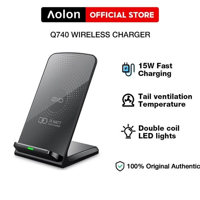 Jual Trend - AOLON X EYD Wireless Charger Stand Q740 15W Fast Charging Phone !! | Shopee Indonesia