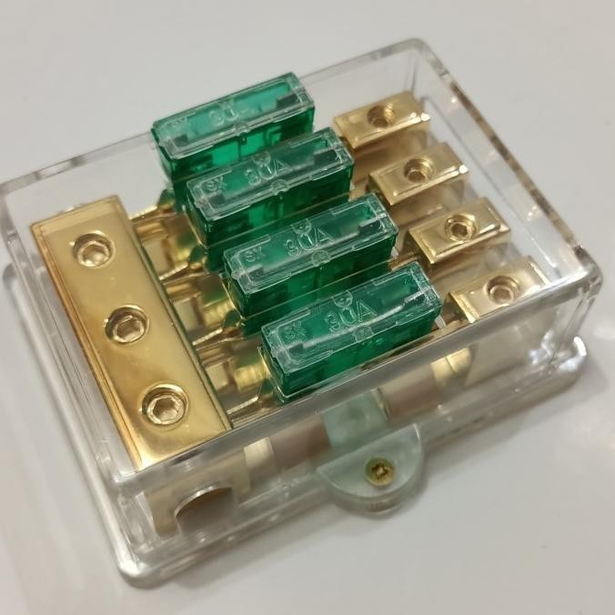Jual New Fuse /Sekring Audio Mobil Sekring Box 4 Jalur Original ...