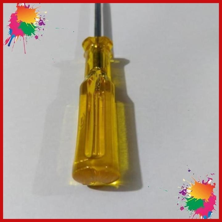 Jual obeng l baut jarum obras gagang kuning [rtc] | Shopee Indonesia