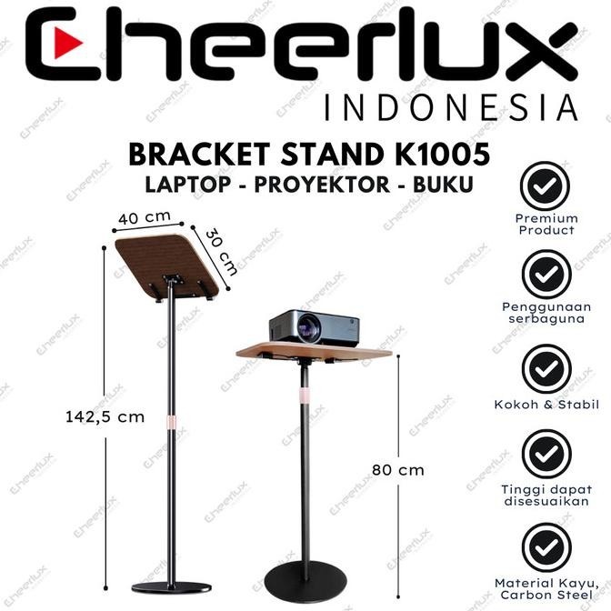 Jual Stand Projector Kayu 70-120Cm | Meja Proyektor Standing Portable ...