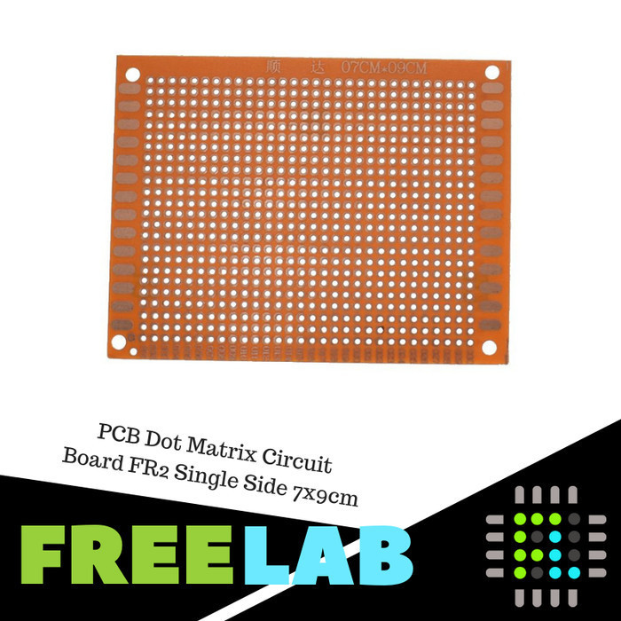 Jual PCB Dot Matrix Circuit Board FR2 Single Side 7x9cm PCB Bolong ...
