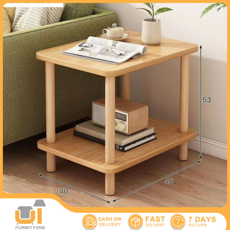 Jual Meja Samping Bedside Table Sudut Minimalis Bed Side Rak Laci Meja ...