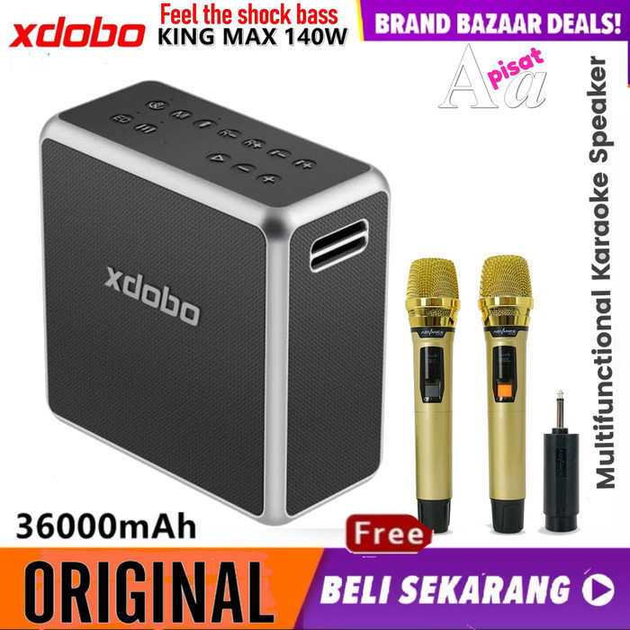 Jual ORIGINAL XDOBO KING MAX 140W RMS AUDIO WIRELESS BLUETOOTH | Shopee Indonesia