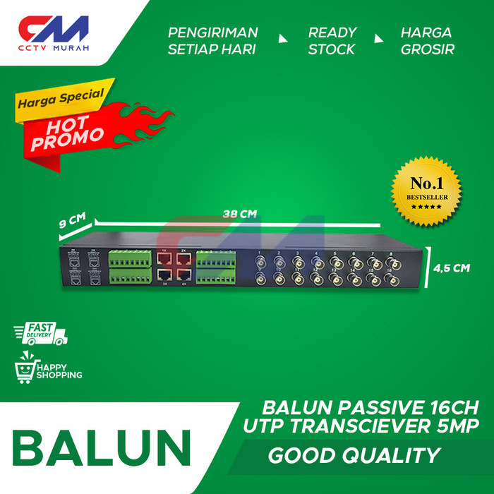 Jual Video Balun Passive 16ch/Video Balun 16 Channel | Shopee Indonesia