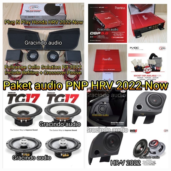 Jual Paket Audio Cello Power Dsp + Speaker + Subwoofer Pnp Hrv 2022-Now ...
