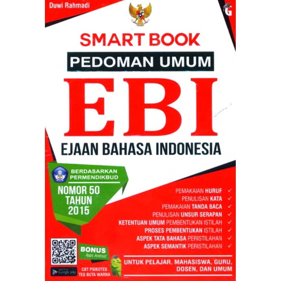 Jual GRAMEDIA LAMPUNG - SMART BOOK PEDOMAN UMUM EBI ( EJAAN BAHASA ...