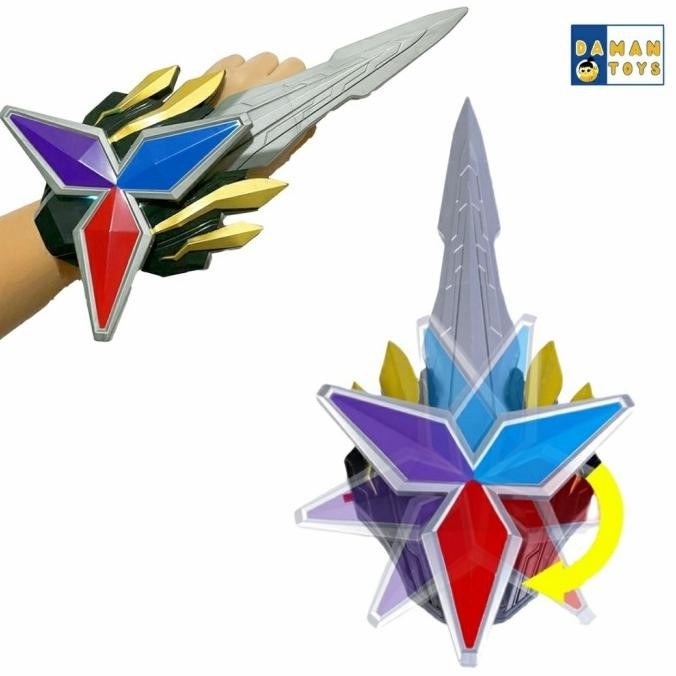 Jual Senjata Ultraman Dx Glitter Blade Trigger Pedang Mainan Ultramen ...