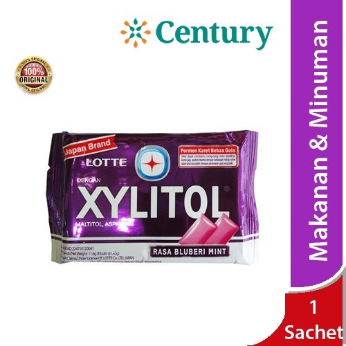 Jual Xylitol Blueberry Mint Sachet / Permen Karet Candy / Bau Mulut ...