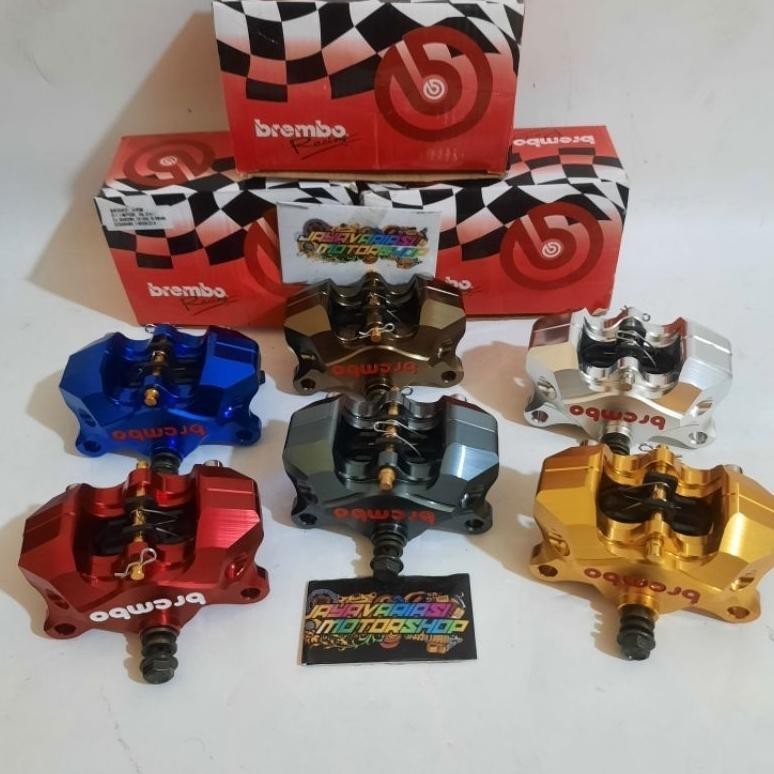 Jual Readyyy Kaliper Brcmbo 2Piston 2P Full Warna Cnc Universal ( Untuk Semua Motor ) | Shopee ...