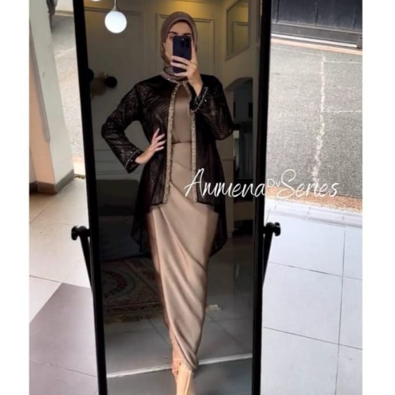 Jual Oneset AMMENA - Dress Gamis Premium Terbaru Baju Kondangan Lebaran ...