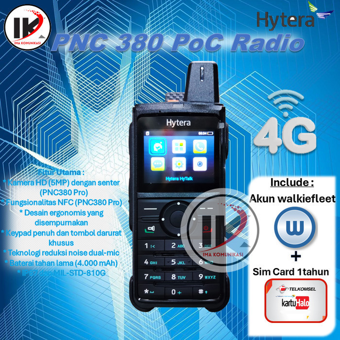Jual HYTERA PNC380 PRO HT PC 4G WIFI PLUS LICENCES 1 TAHUN | Shopee Indonesia