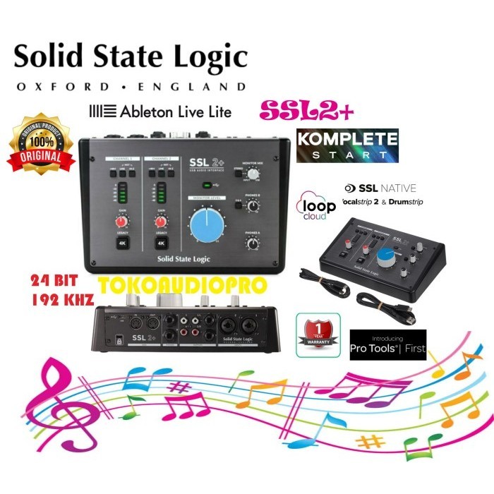 Jual SOLID STATE LOGIC SSL2+ USB AUDIO INTERFACE | Shopee Indonesia