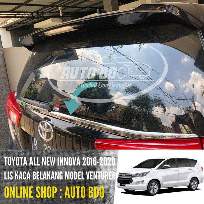 Jual List Lis Kaca Belakang All New Innova Reborn 2016 - 2018 Chrome | Shopee Indonesia