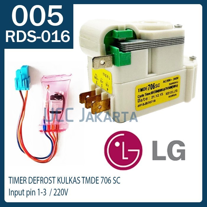 Jual Timer defrost dan fuse kulkas LG 001+RDS-016 | Shopee Indonesia