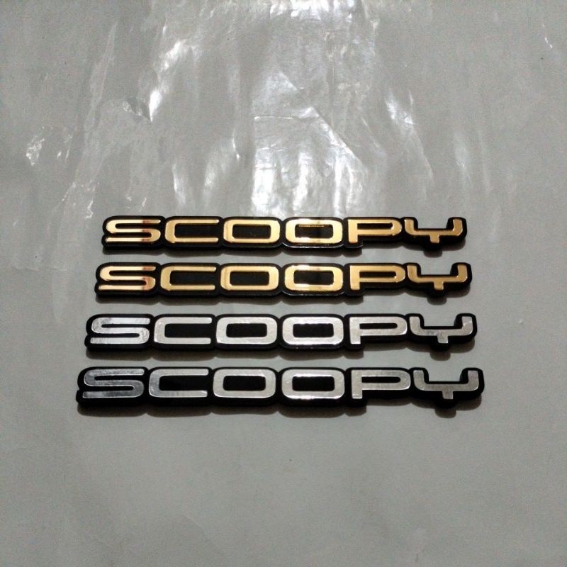 Jual Emblem Scoopy Akrilik 3D Ukuran 18 x 1.5 ( Kiri Kanan ) | Shopee ...
