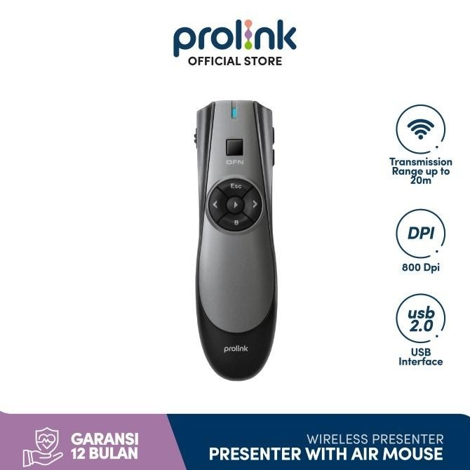 Jual Wireless Presenter PROLiNK PWP102G Laser with Touch Pad Air Mouse ...