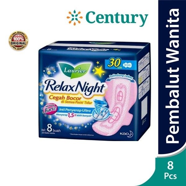 Jual LAURIER RELAX NIGHT WING 30 CM 8S / PEMBALUT WANITA / KEBUTUHAN ...