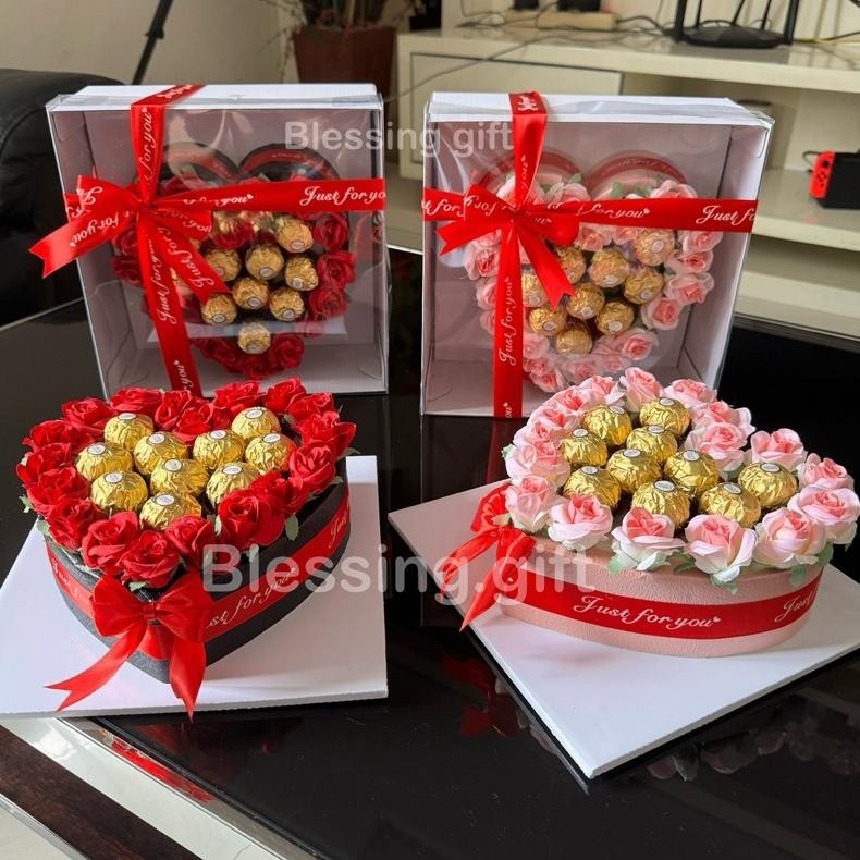 Jual {VALENTINE} (Dikirim Hari ini) KADO VALENTINE FERRERO ROCHER HEART ...