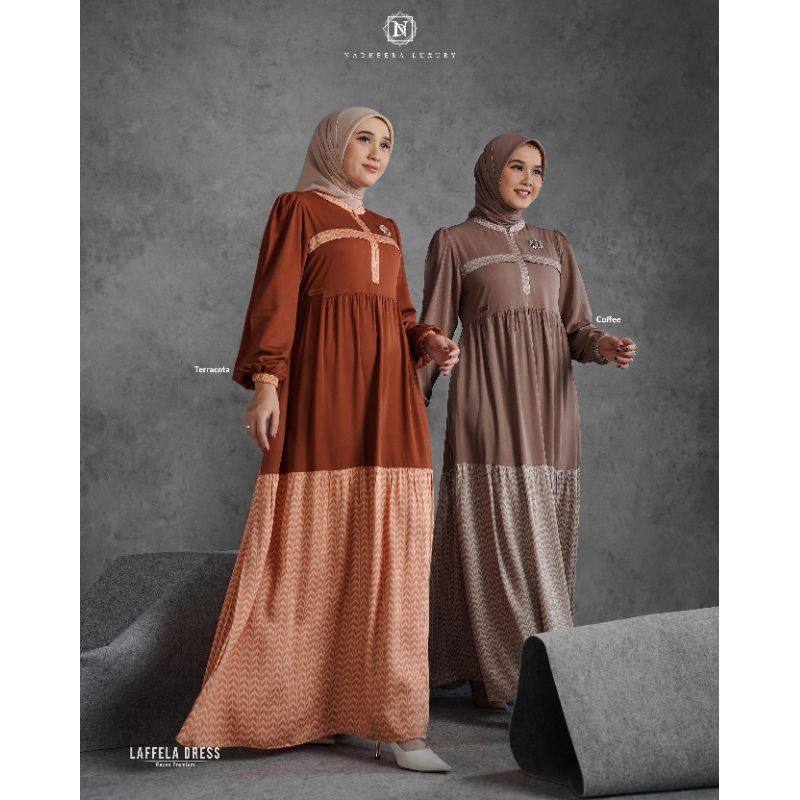 Jual NEW KATALOG FEBRUARI24!! LAFFELA DRESS - NADHEERA LUXURY | Shopee Indonesia