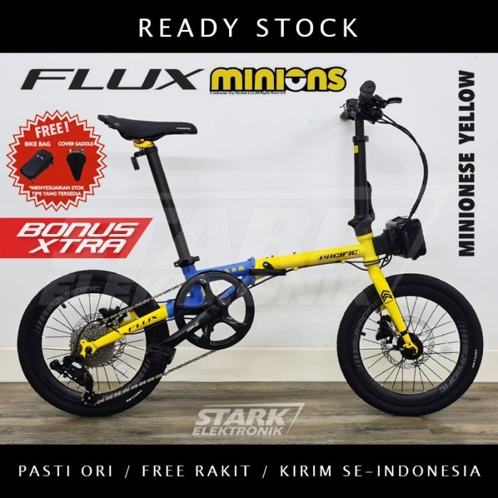 Jual Pacific FLUX Minion MINIONS Sepeda Lipat Folding Bike | Shopee ...
