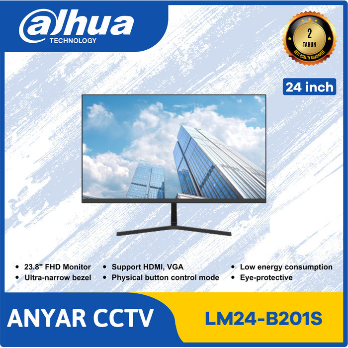Jual MONITOR DAHUA LM24-B201S LED MONITOR 24 INCH LM24-B201S LAYAR IPS | Shopee Indonesia