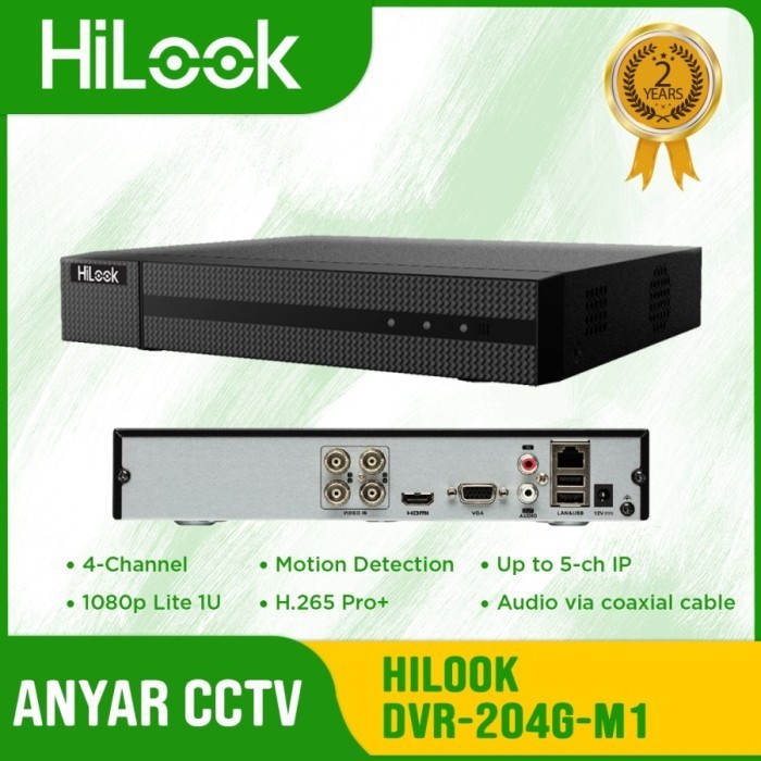 Jual DVR HILOOK 4CH / 4 CHANNEL 1080P Support AUDIO / DVR-204G-F1(S ...