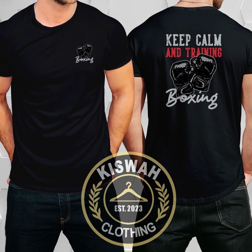 Jual Kaos Tshirt Tinju Keep Calm And Training Boxing Baju Distro ...