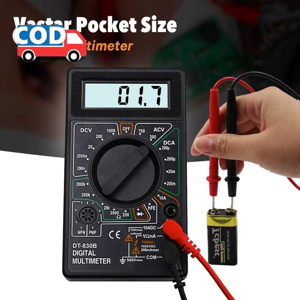 Jual Multimeter Mini Digital Layar LCD Alat Tes Tegangan AC DC ...