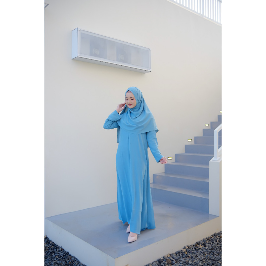 Jual [ONLINE EXCLUSIVE] Gamis Syar i Set Cadar Jilbab Syar i Panjang ...
