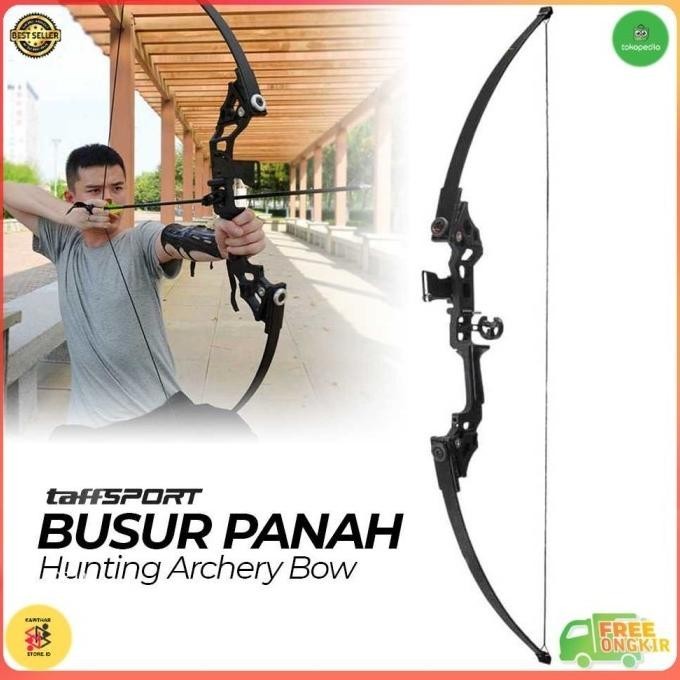 Jual Hits!! Set Alat Olahraga Busur Panah Pemula Hunting Archery Bow 30 ...